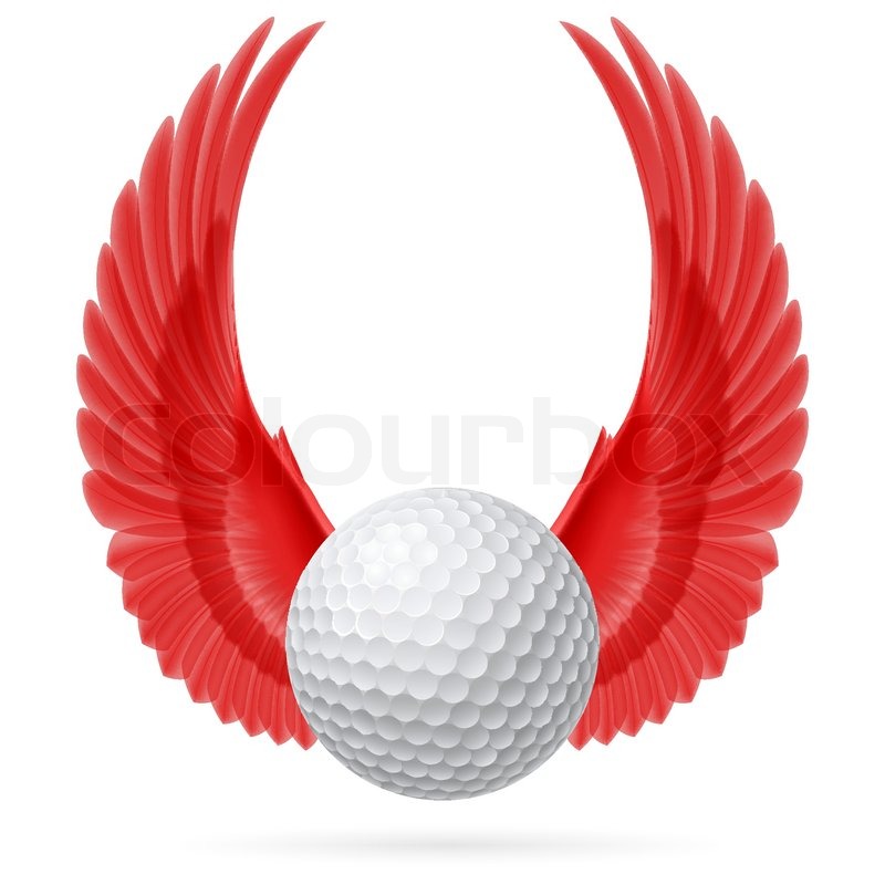 Flying Golf Ball Clip Art