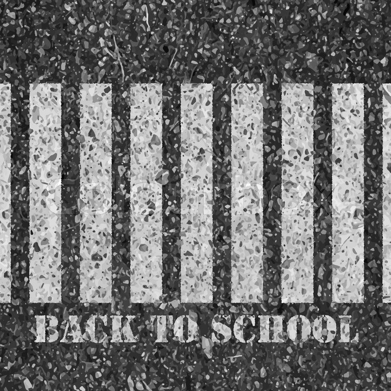 Back to school. Road safety concept. | Stock vector | Colourbox