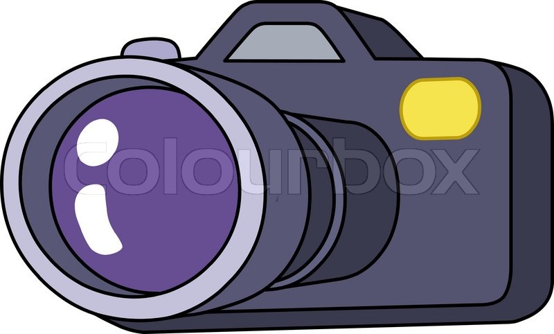 Cartoon camera | Stock vector | Colourbox