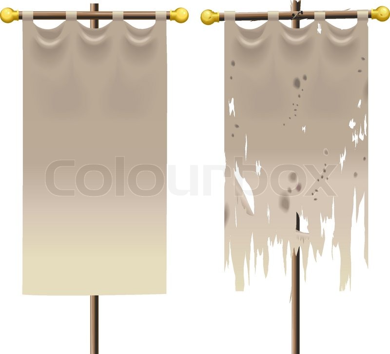 Scroll, banner, and flag design ... | Stock vector | Colourbox