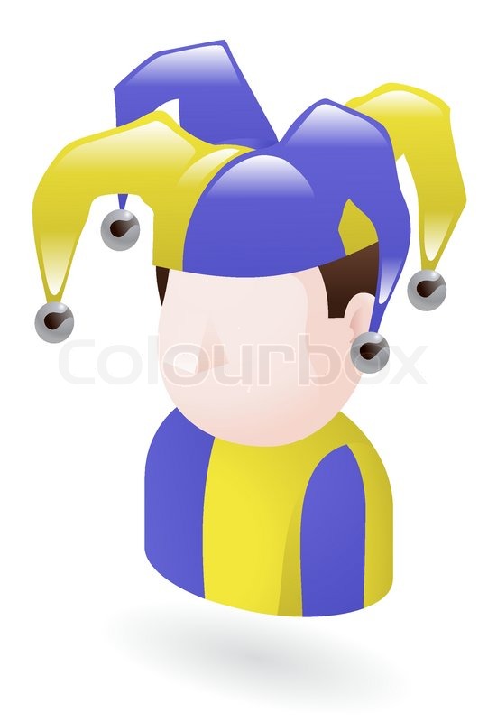 Illustration of a jester | Stock vector | Colourbox