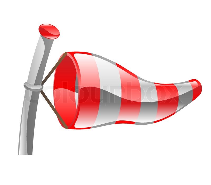 Illustration of a windsock | Stock vector | Colourbox