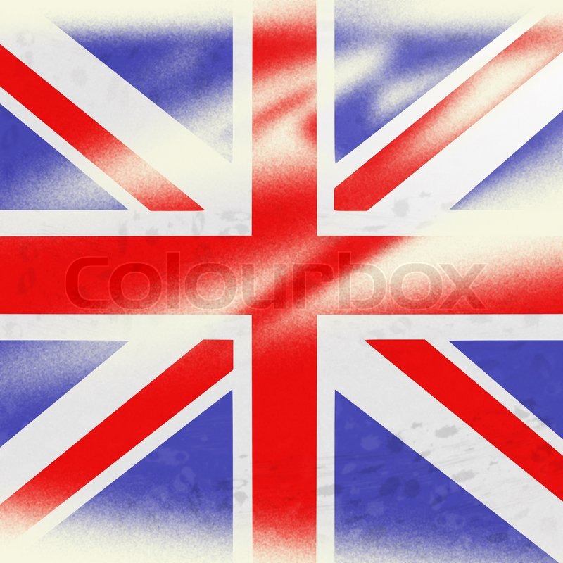 Union Jack zeigt britische Flagge und ... | Stock Bild | Colourbox