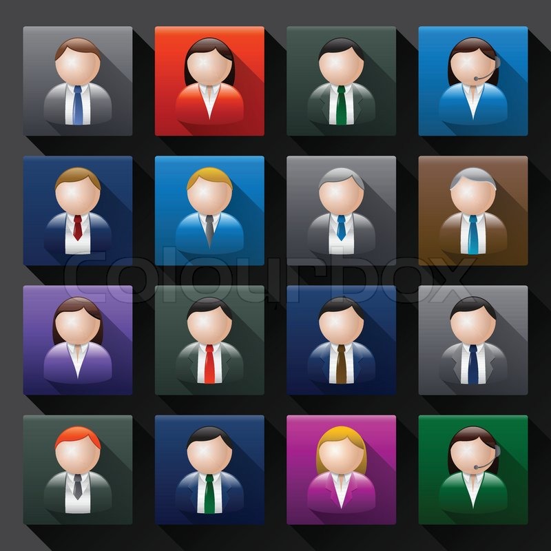 Business avatar vector illustration ... | Stock vector | Colourbox