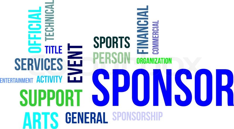 A word cloud of sponsorship related ... | Stock vector | Colourbox