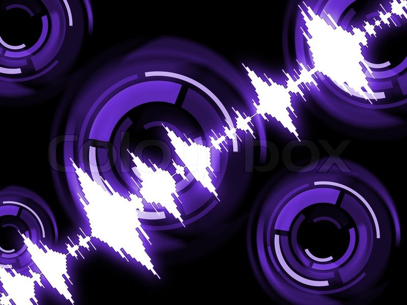 Sound Wave Background Showing Sound ... | Stock image | Colourbox