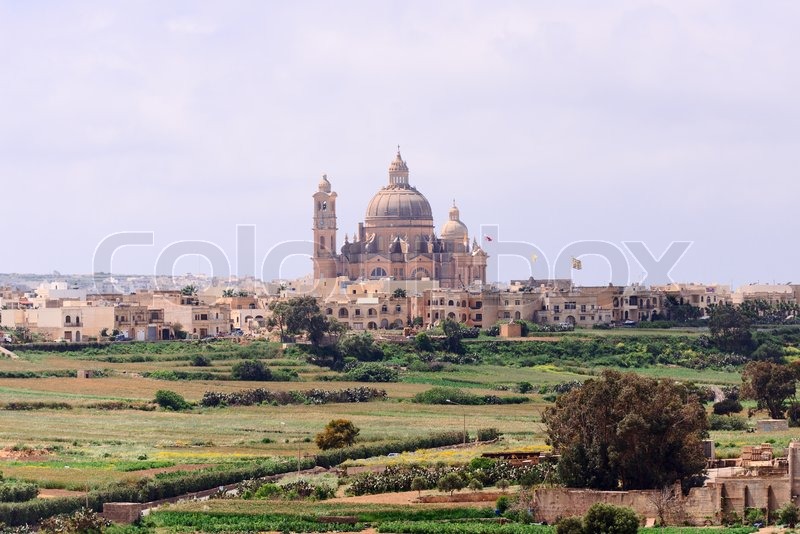 Rotunde Kirche von Xewkija, Gozo Insel | Stock Bild | Colourbox