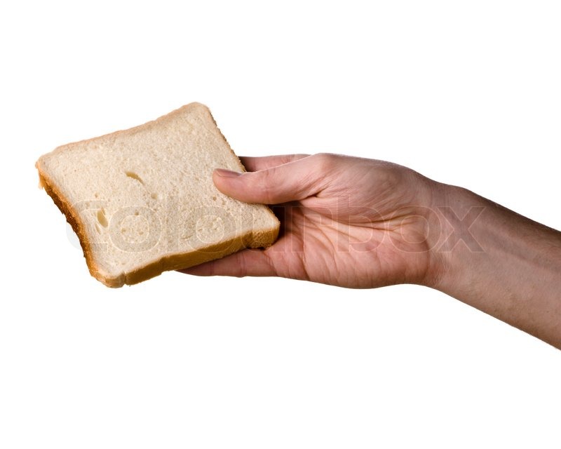Holding bread | Stock image | Colourbox