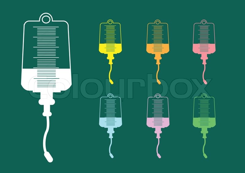 Collection of iv bag icon | Stock vector | Colourbox