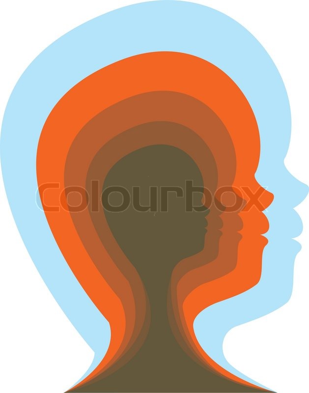 Cartoon illustration of a child mind ... | Stock vector | Colourbox