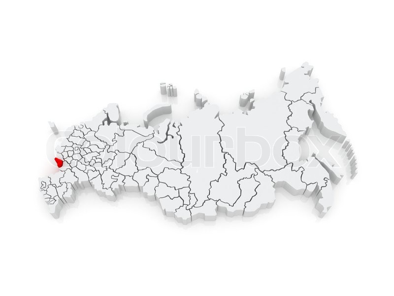 Map of the Russian Federation. Belgorod ... | Stock image | Colourbox