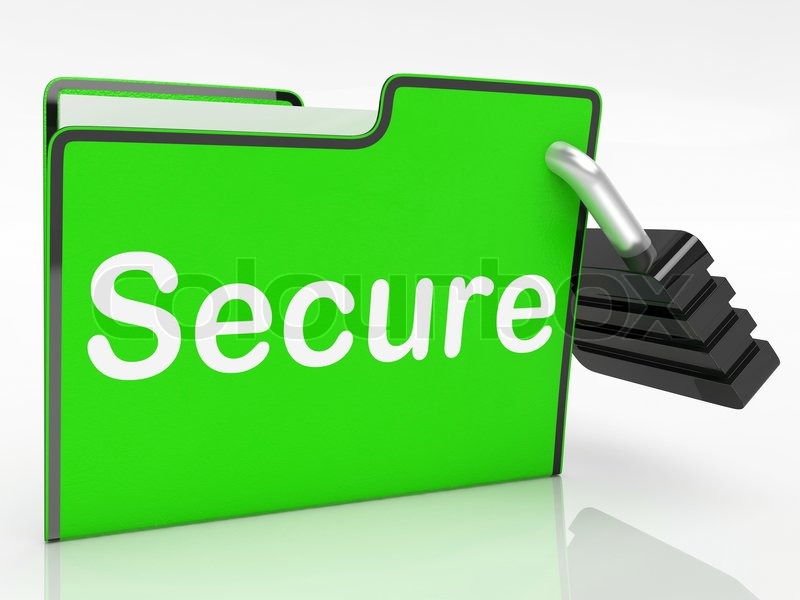 Secure File Indicates Business Organize ... | Stock image | Colourbox