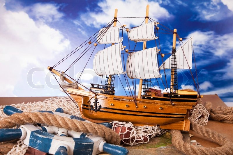 Old navigation equipment, compass and ... | Stock image | Colourbox