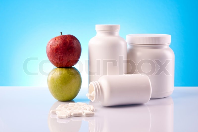 Food supplements, healthy diet and ... | Stock image | Colourbox
