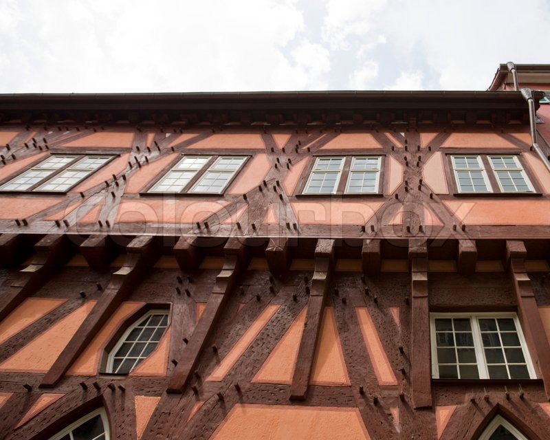Traditional german buildings in ... | Stock image | Colourbox