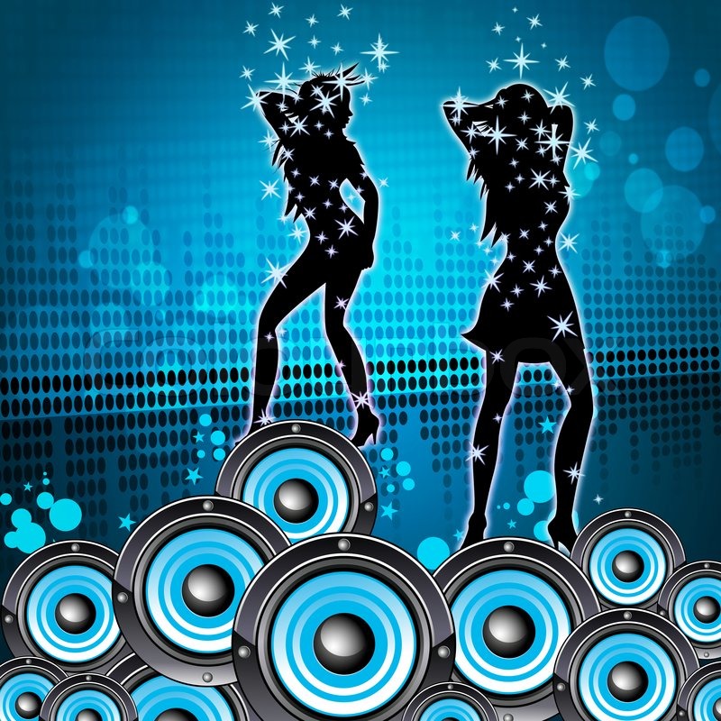 Dancing Disco Representing Sound Track ... | Stock image | Colourbox