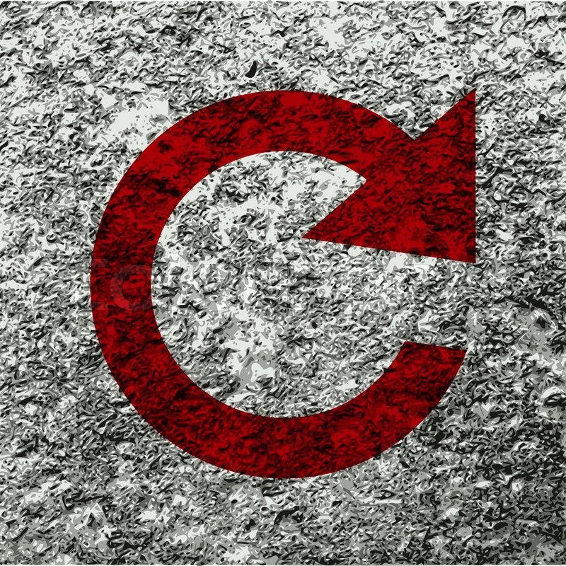 Arrow Update icon Flat with abstract ... | Stock image | Colourbox