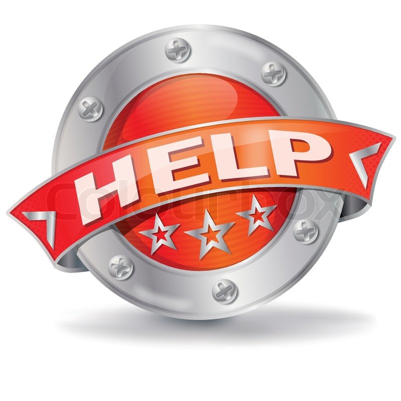 Button Help | Stock-Vektor | Colourbox