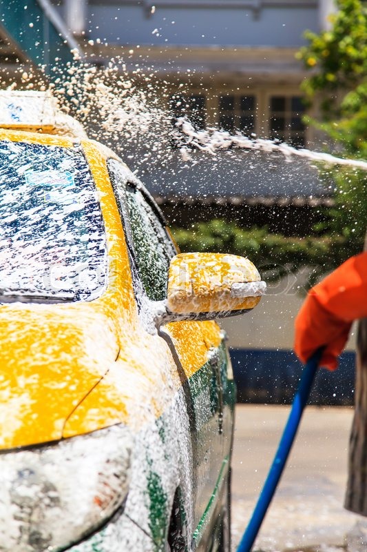 Washing car | Stock image | Colourbox