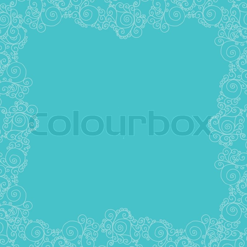 Vector Curly Border With Place For Stock Vector Colourbox