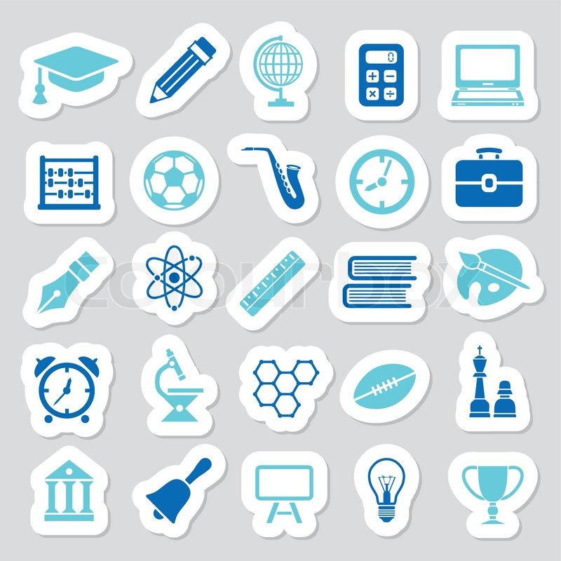 Education stickers | Stock vector | Colourbox