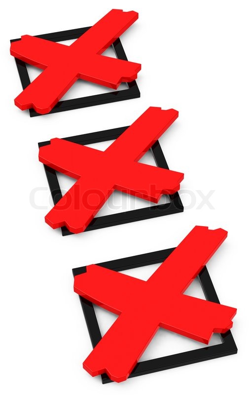 Red 3d Cross Sign