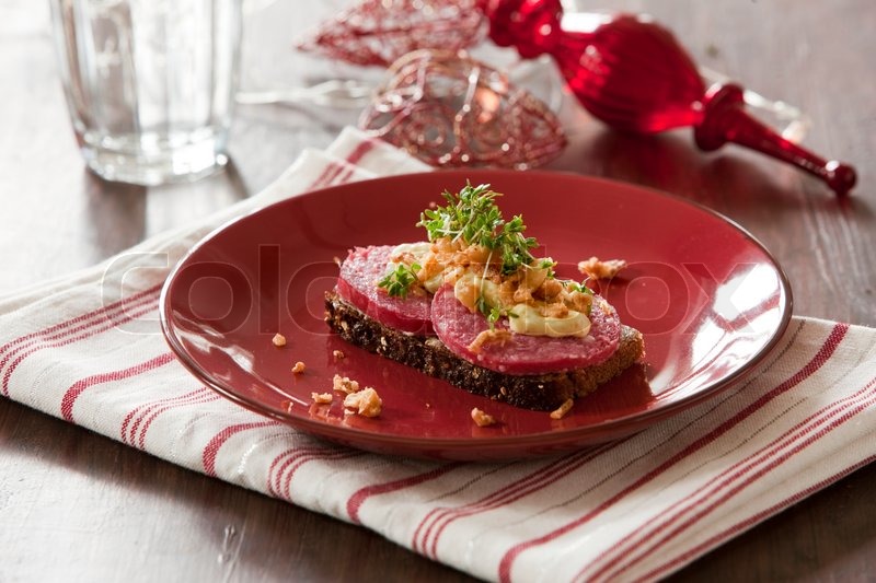 Traditional danish Christmas food for ... | Stock image | Colourbox