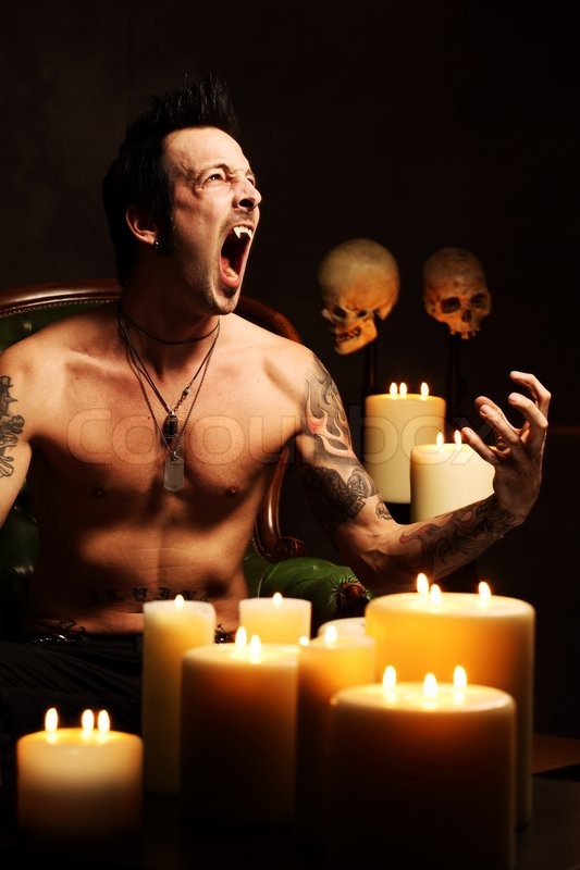 Vampire Guys Showing Fangs