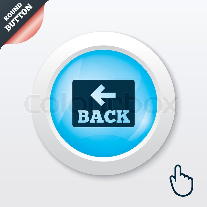 Back Button Icon Blue