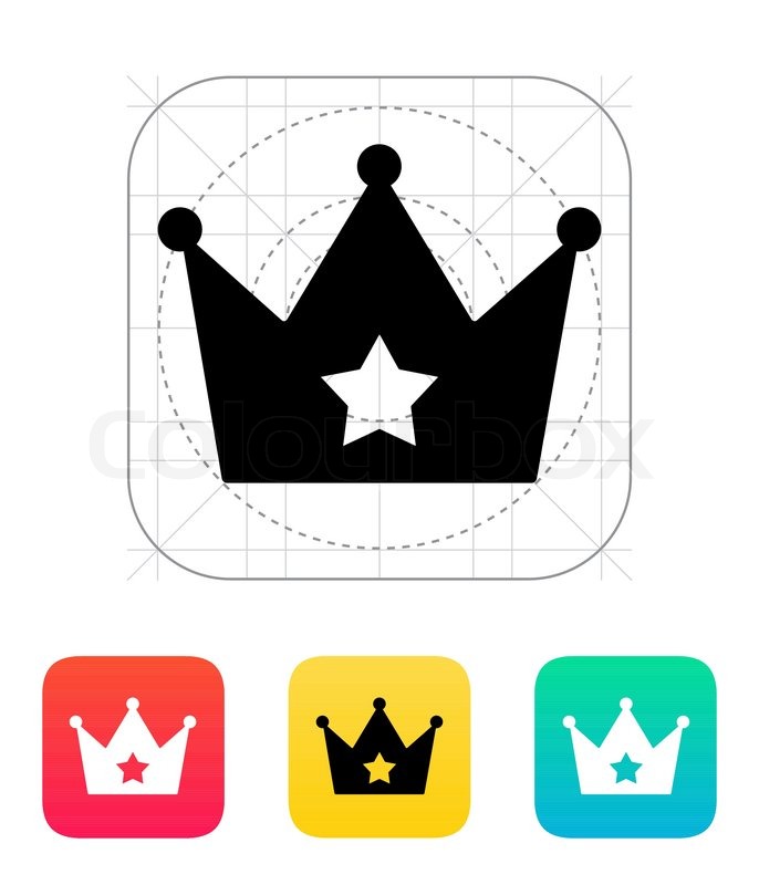 Krone-Symbol. | Stock-Vektor | Colourbox