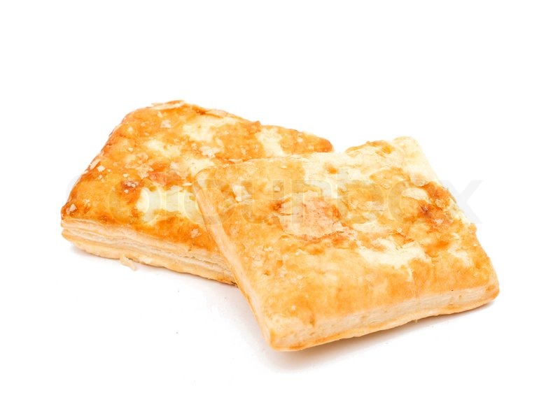 Flaky pastry on a white background | Stock image | Colourbox