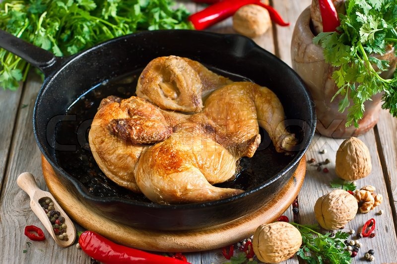 Chicken tabaka, traditional recipe of ... | Stock image | Colourbox