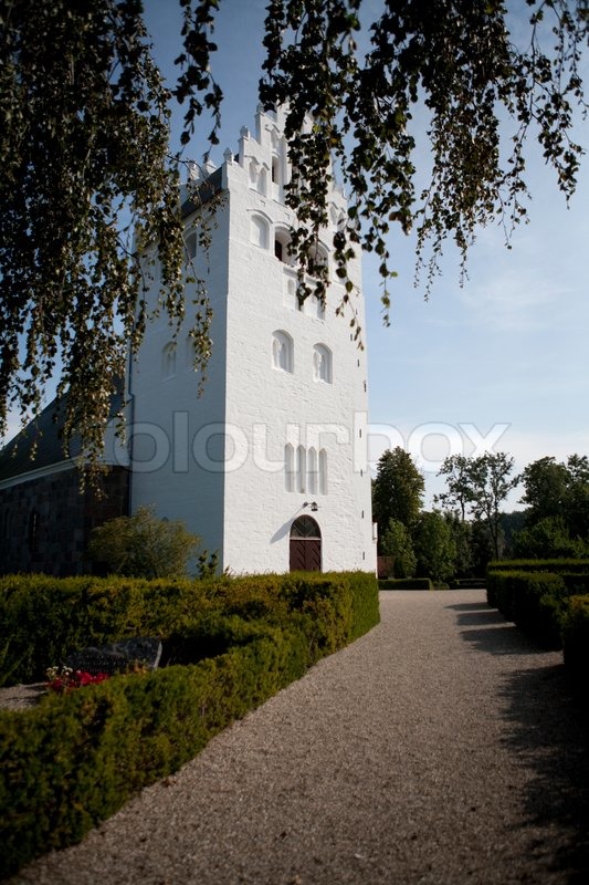 Lutheran church in Denmark | Stock image | Colourbox