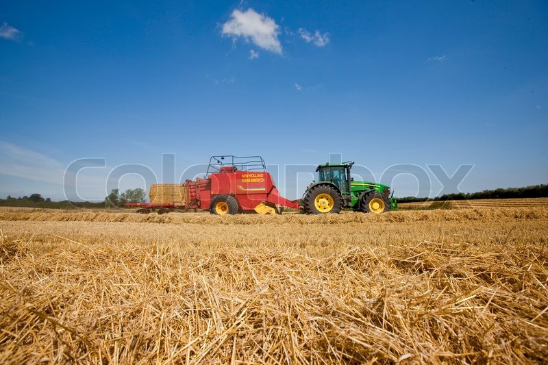 Tractor in the field | Stock image | Colourbox