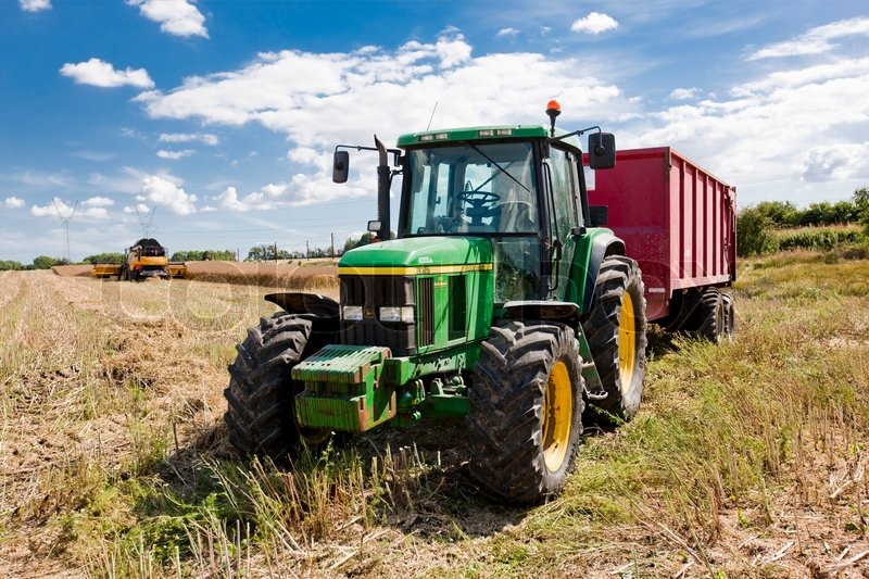 Tractor in the field | Stock image | Colourbox