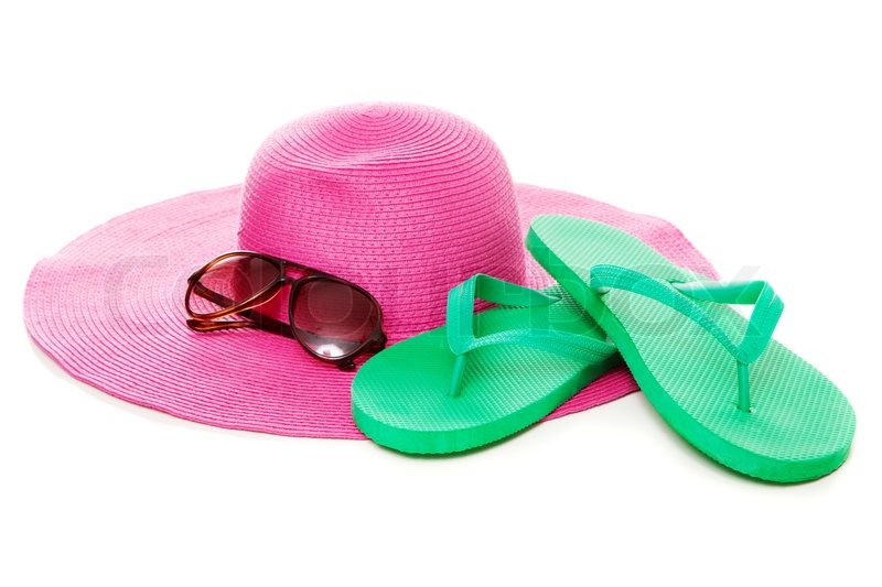 Beach Accessories Summer Travel Stock Image Colourbox