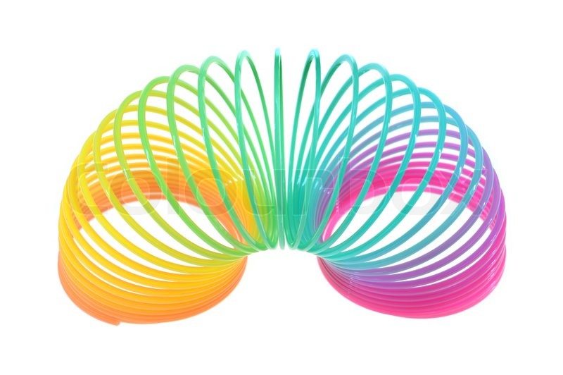 A close up shot of a slinky toy | Stock image | Colourbox