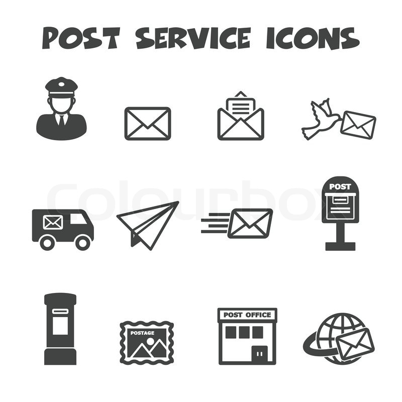 Symbole der Post | Stock-Vektor | Colourbox
