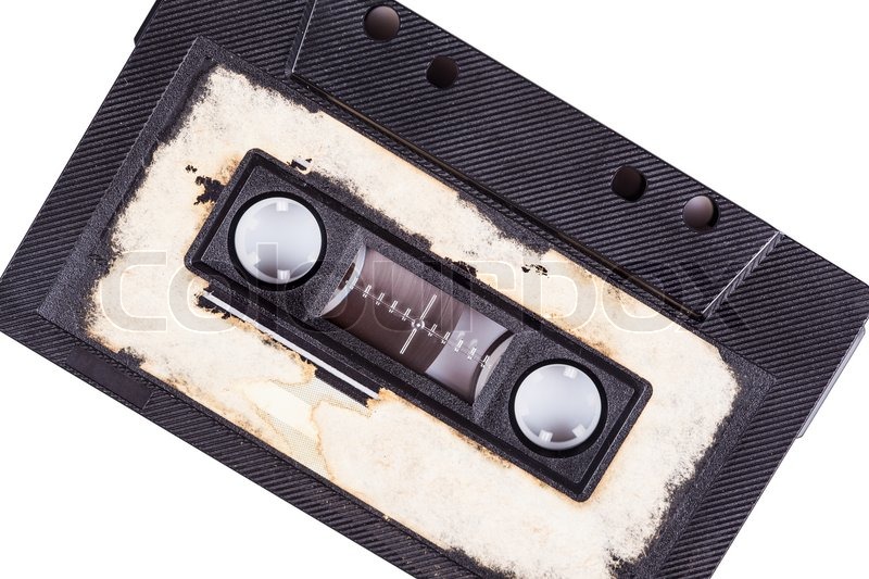 Close up of a vintage audio tape on ... | Stock image | Colourbox