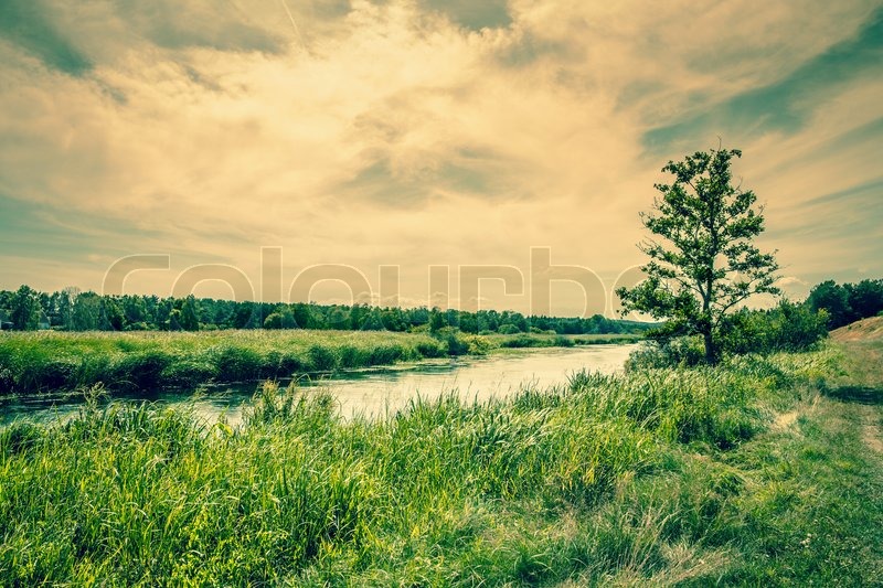 Schöne Seenlandschaft, Landschaft ... | Stock Bild | Colourbox