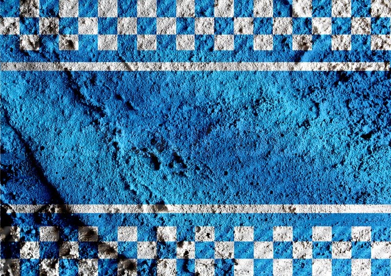 Blue Checkered Flag Background