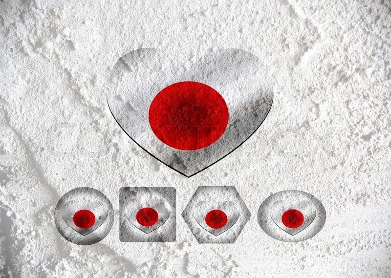 Love Japan flag sign heart symbol on ... | Stock image | Colourbox