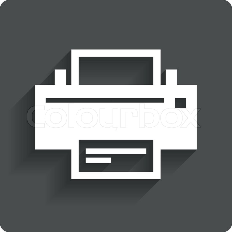 Print sign icon. Printing symbol. ... | Stock vector | Colourbox