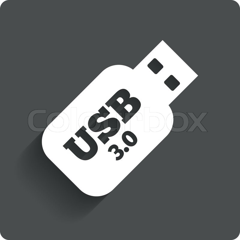USB-3.0-Stick-Zeichen-Symbol. ... | Stock-Vektor | Colourbox