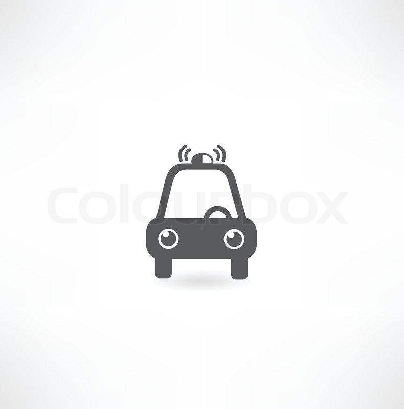 Police car icon | Stock Vector | Colourbox