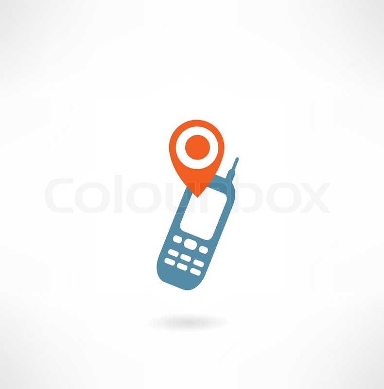 With mobile navigation icon | Stock vector | Colourbox