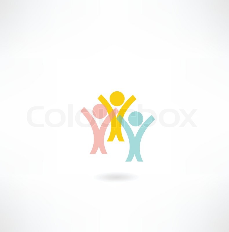 Menschen-Symbol | Stock-Vektor | Colourbox