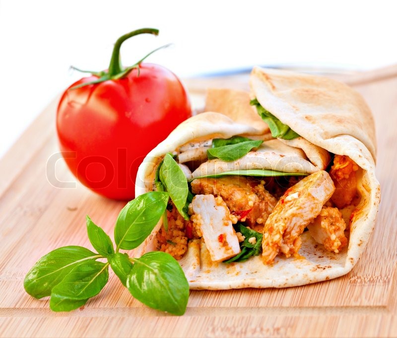 Wrap sandwich Moroccan style with ... | Stock image | Colourbox