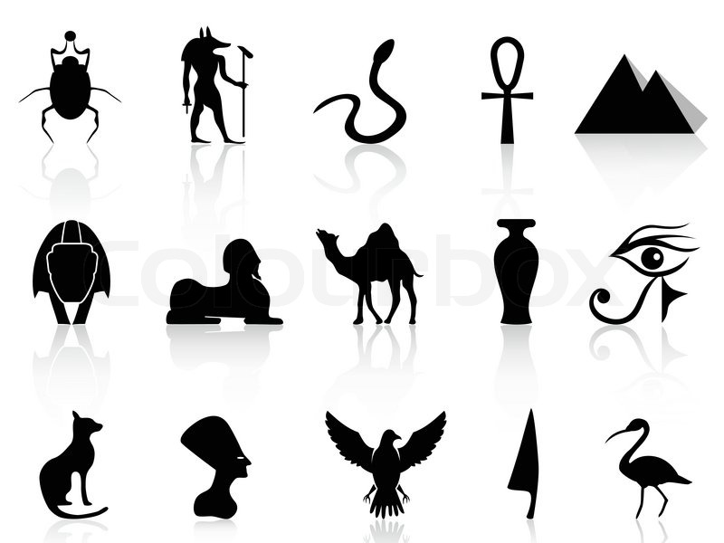 ägyptische Icon-set | Stock-Vektor | Colourbox
