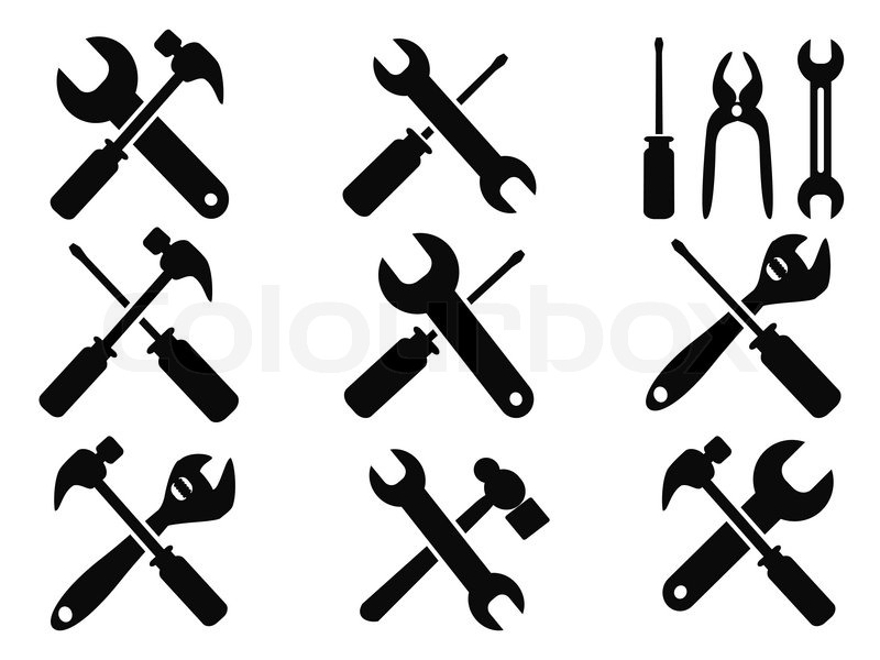 Reparatur-Tool Icons set | Stock-Vektor | Colourbox